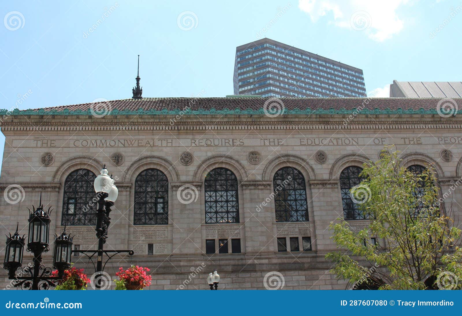 The Central Boston Public Library in Boston, Massachusetts Editorial ...