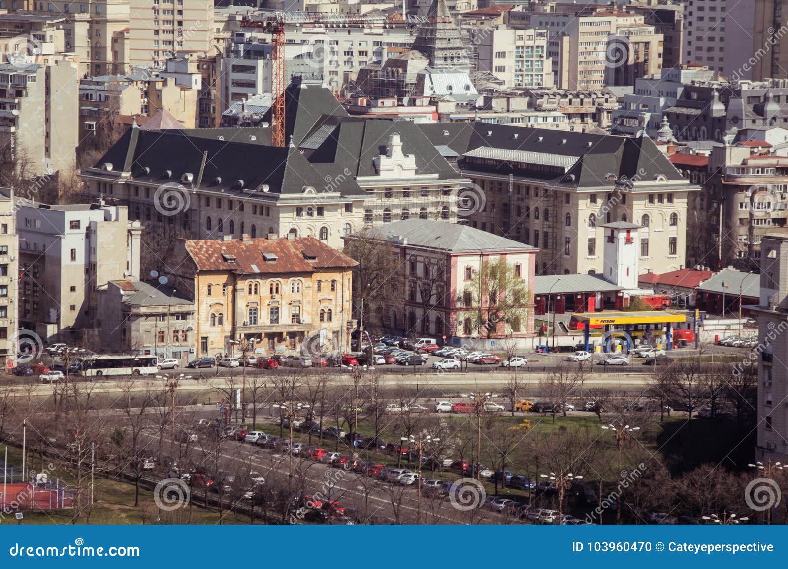 Bucharest panorama stock photo. Image of night, bucuresti - 103960470