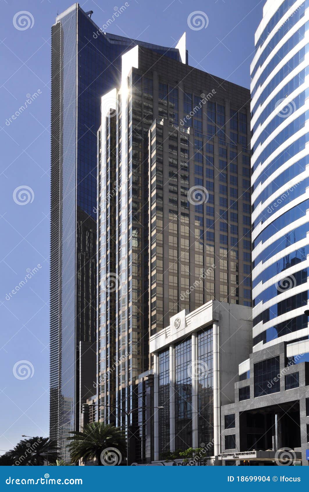 Modern high rise buildings stock photo. Image of structure - 18699904