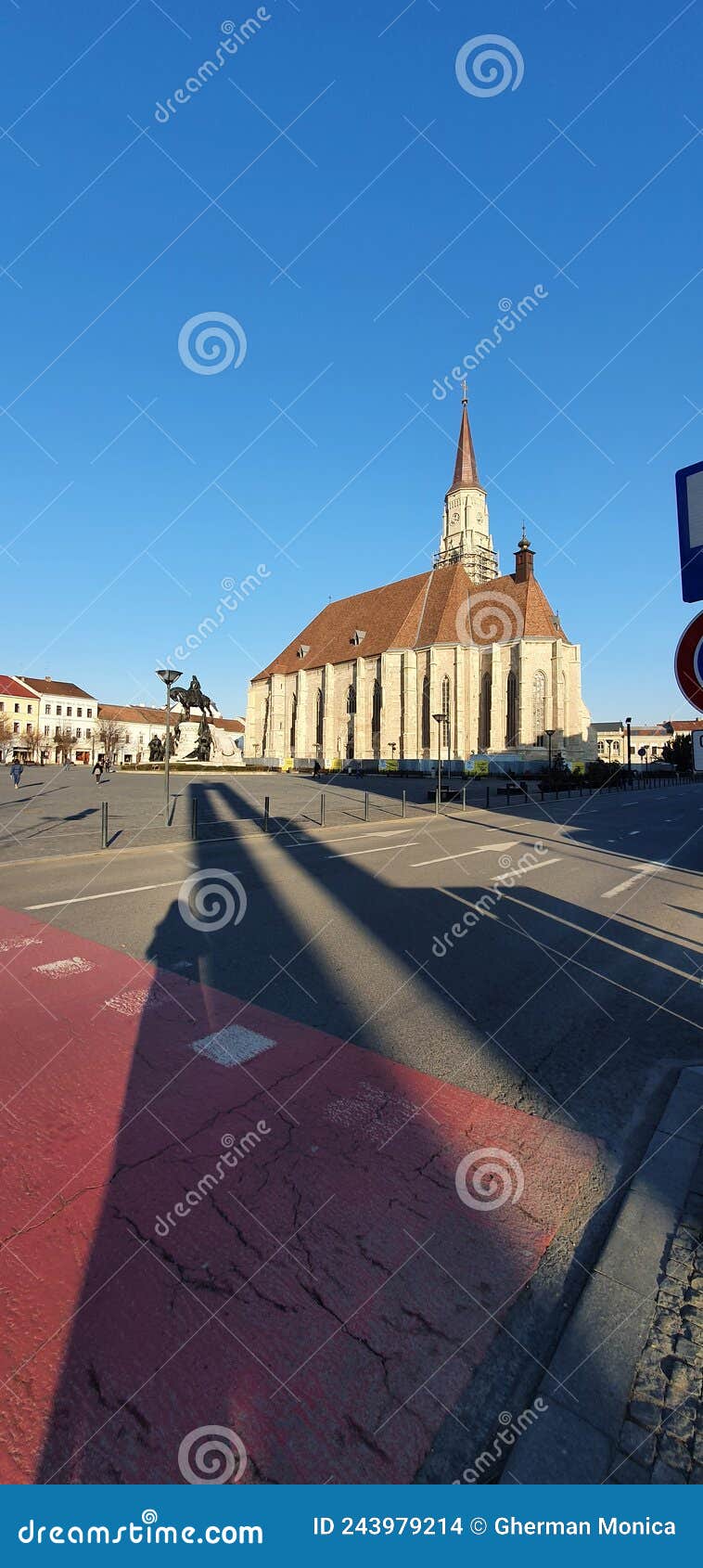 Central City in Union Square in Cluj Napoca Stock Photo - Image of ...