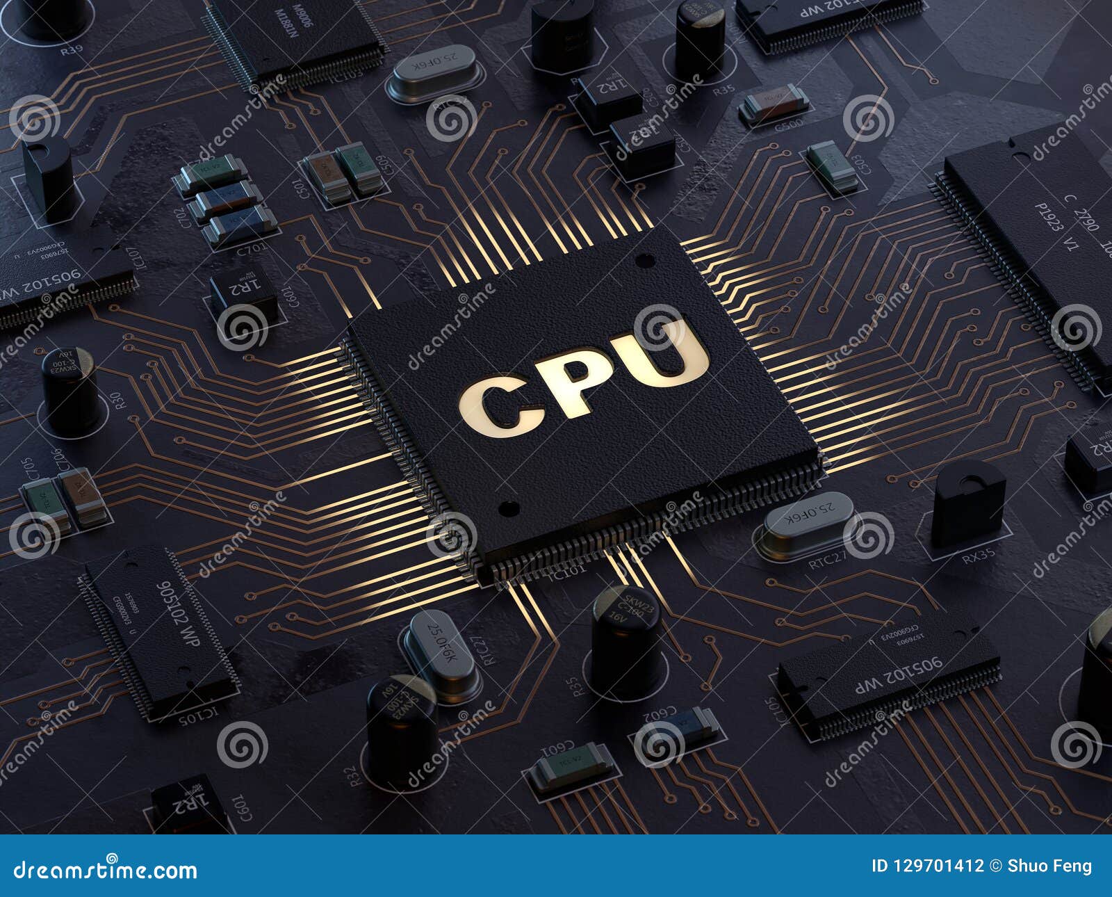 Central Computer Processors CPU Concept Stock Illustration ... Central Computer Processors CPU Concept Stock Illustration ...