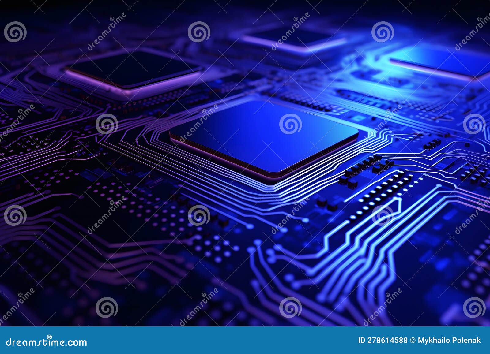 Central Computer Processors CPU Concept. Motherboard Digital Chip ...