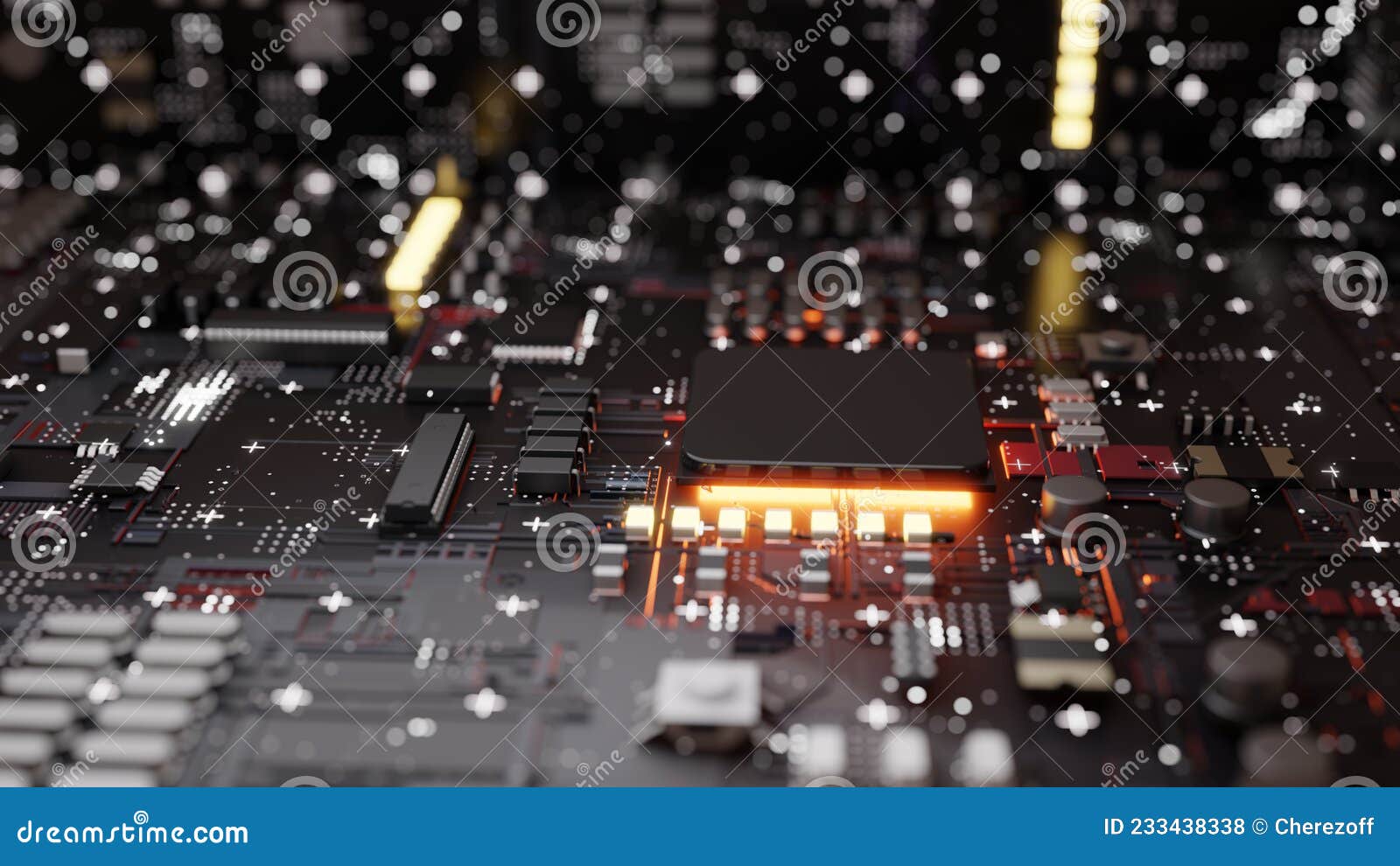 Central Computer Processors CPU Concept Stock Illustration ...
