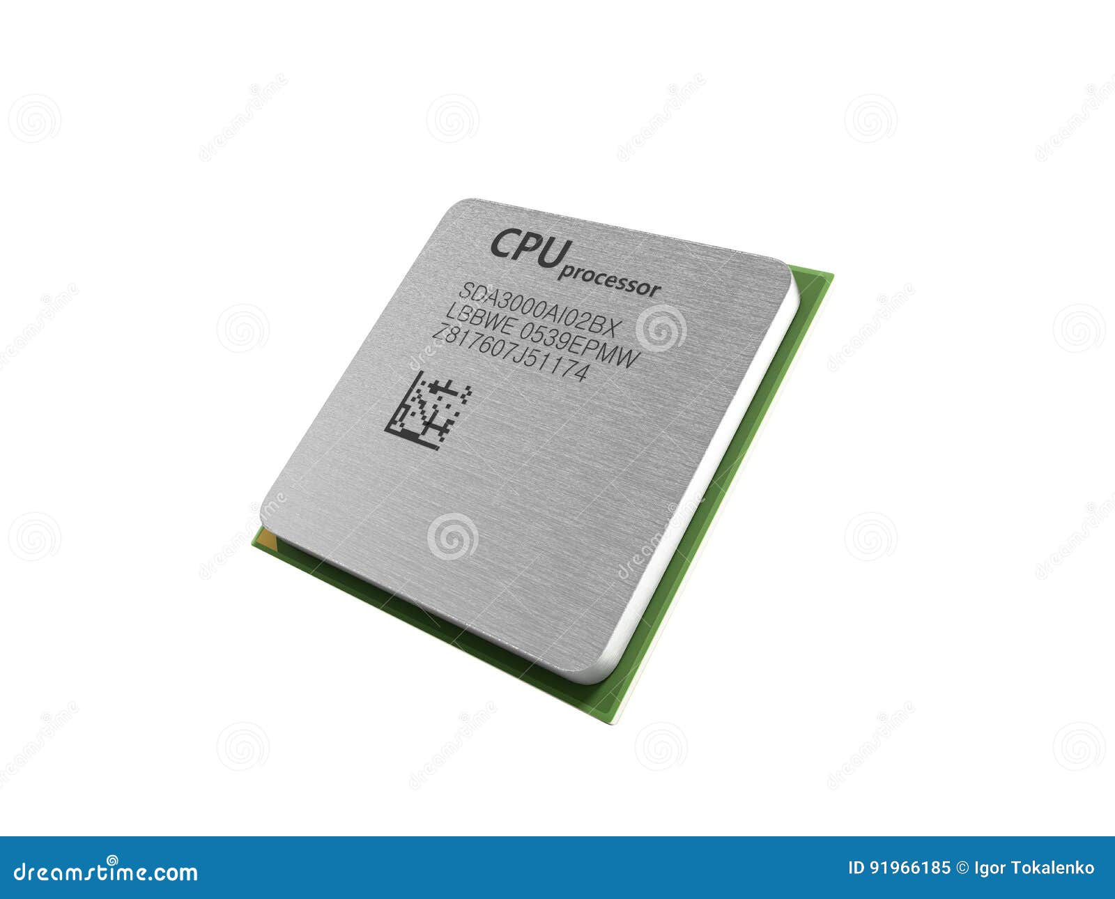 Central Computer Processors CPU High Resolution 3d Render Stock ...