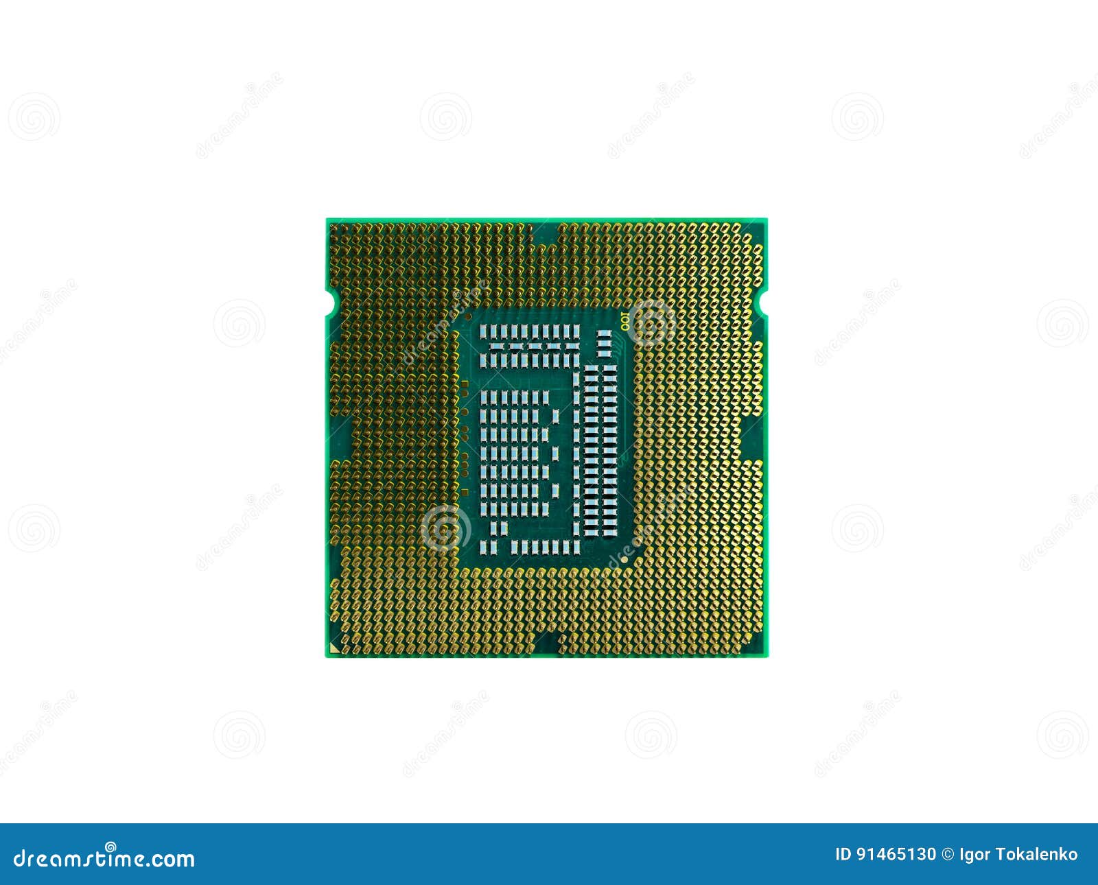 Central Computer Processors CPU High Resolution 3d Render No Shadow ...