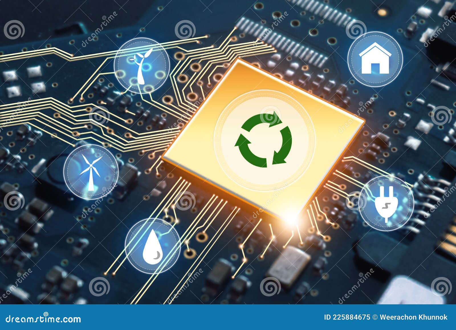 Central Computer Processors CPU.Quantum Computer, Large Data Processing ...