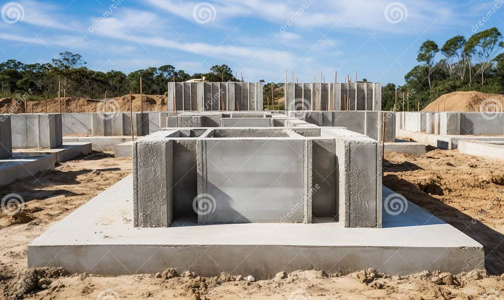 A Central Concrete Structure Amidst Progress and Building Activity ...