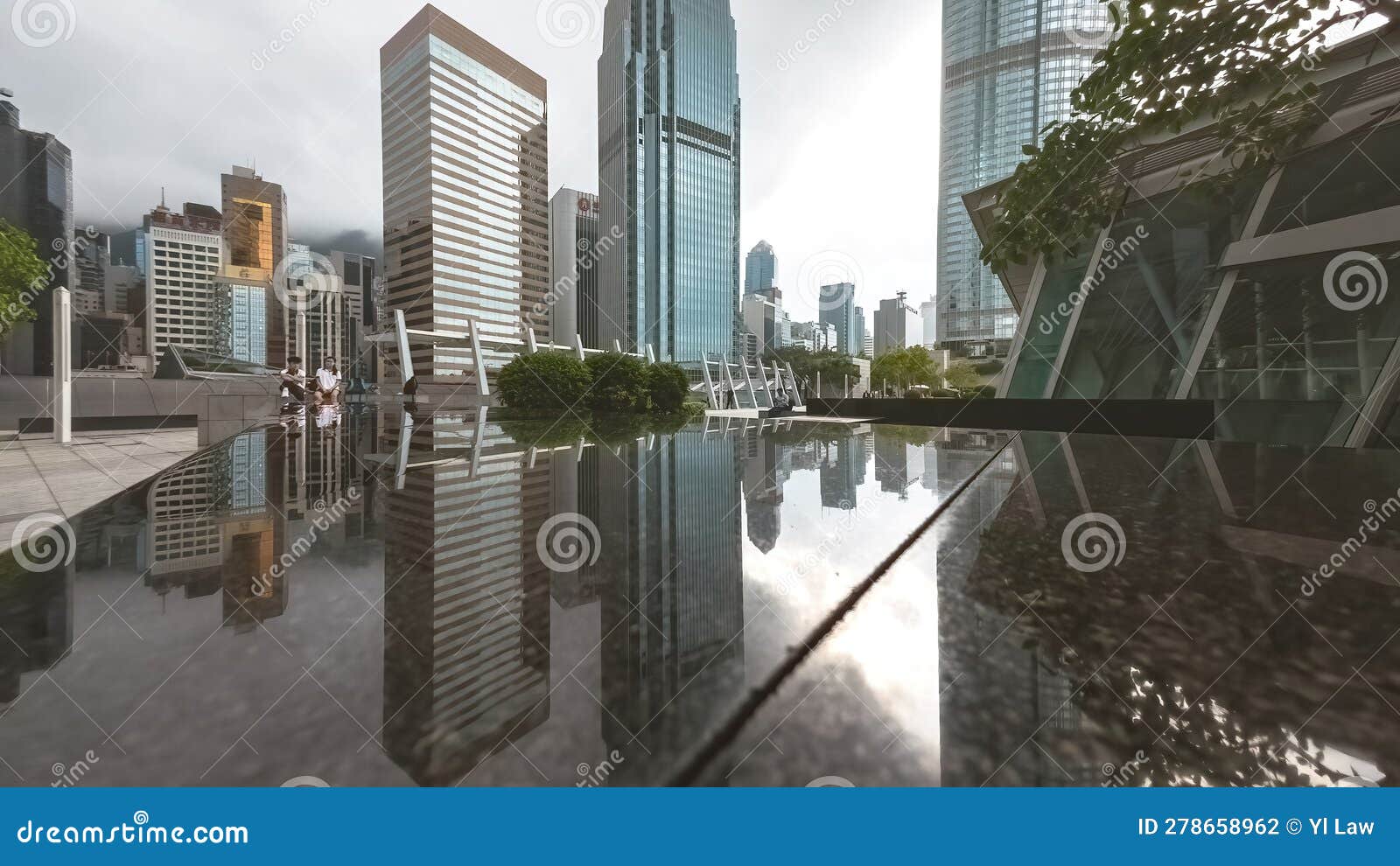 1a Central District Look Out from IFC Middle Level Platform. May 17 ...