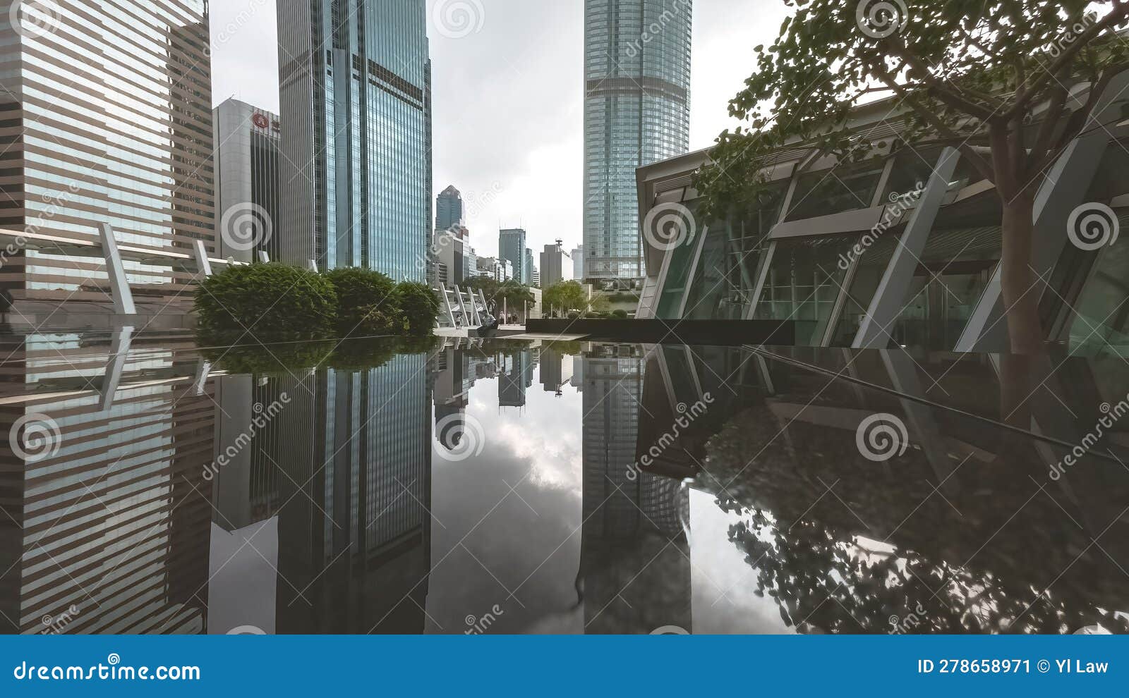 A Central District Look Out from IFC Middle Level Platform. May 17 2023 ...