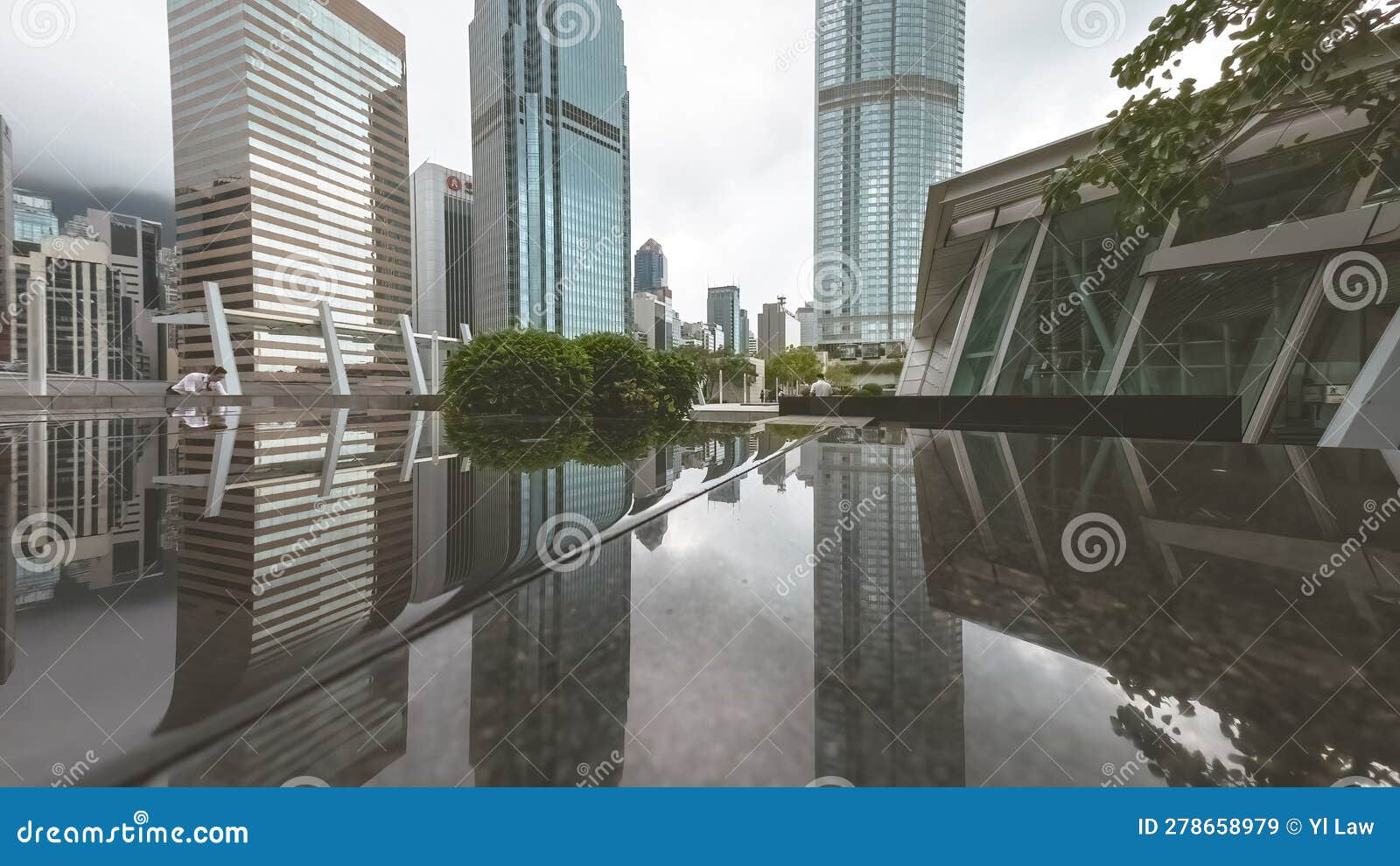 A Central District Look Out from IFC Middle Level Platform. May 17 2023 ...