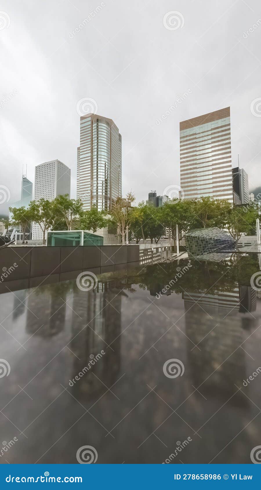 A Central District Look Out from IFC Middle Level Platform. May 17 2023 ...
