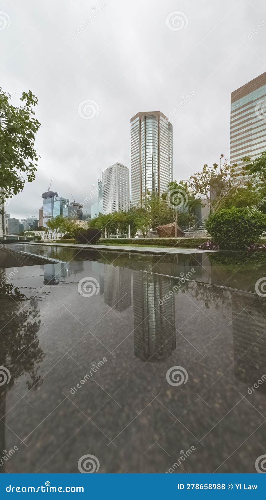 A Central District Look Out from IFC Middle Level Platform. May 17 2023 ...