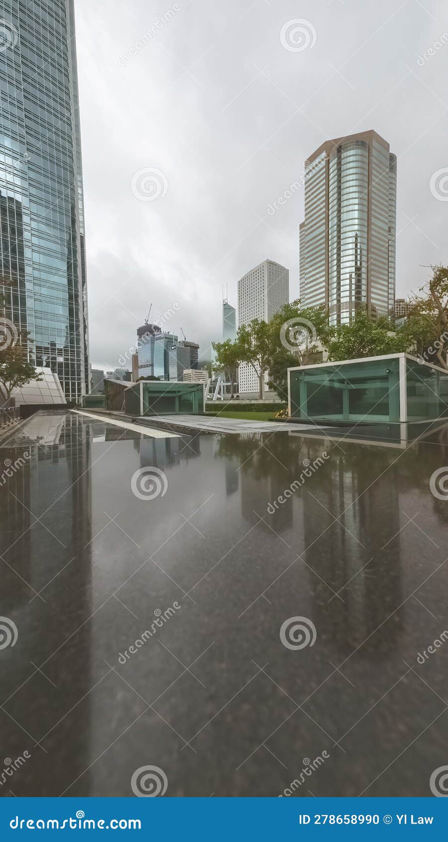A Central District Look Out from IFC Middle Level Platform. May 17 2023 ...