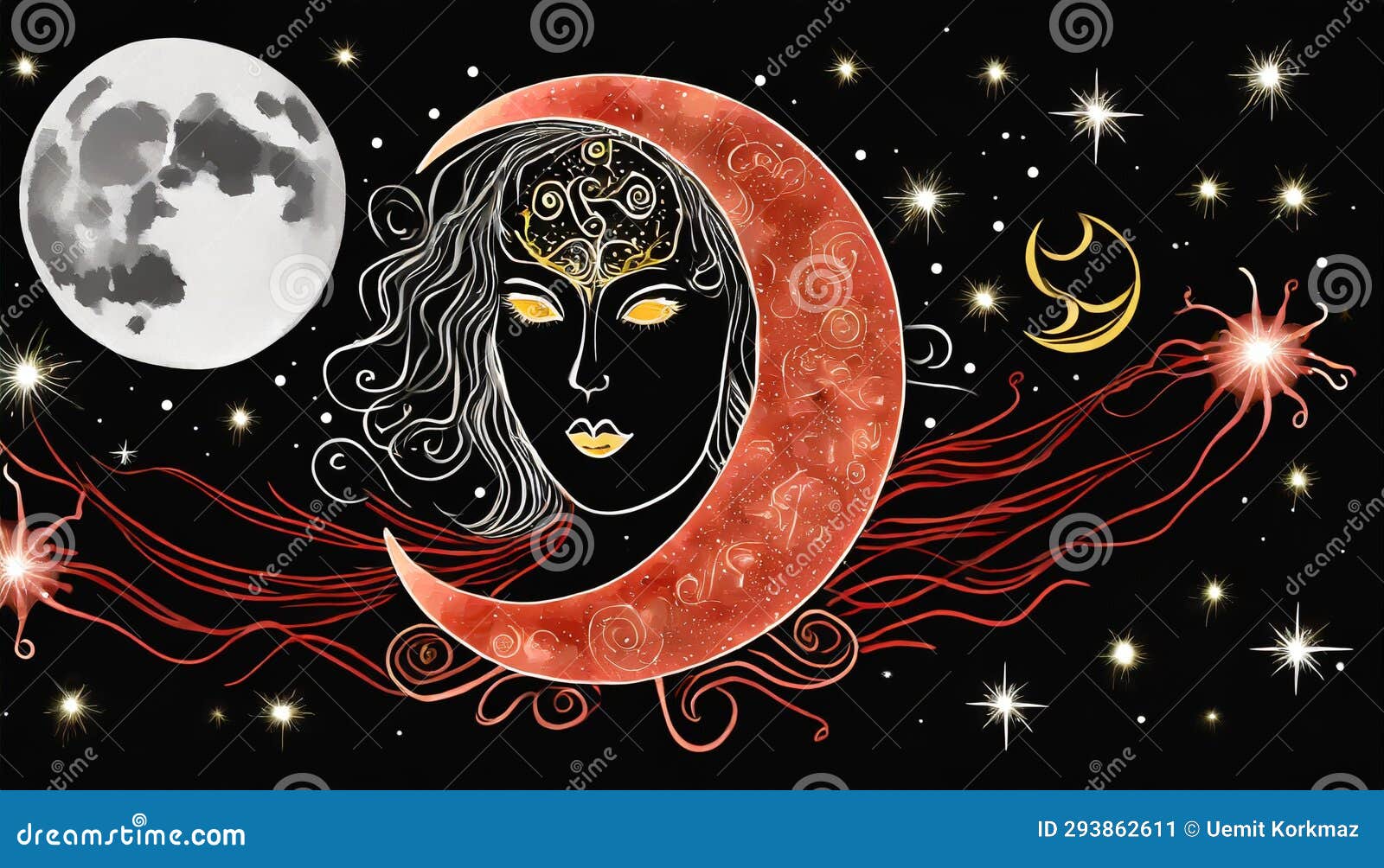 Cosmic Harmony Alchemy of Astrology Stock Illustration - Illustration ...