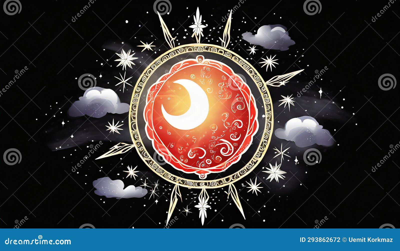 Cosmic Harmony Alchemy of Astrology Stock Illustration - Illustration ...
