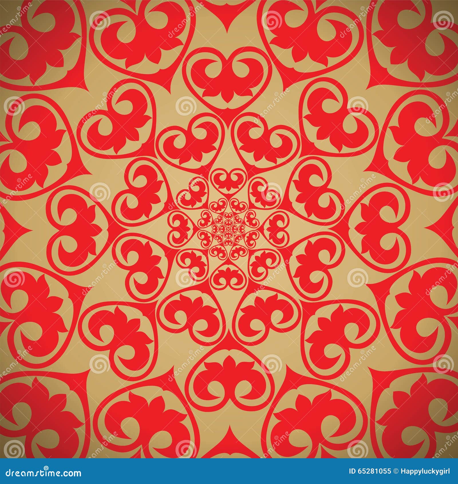 Central Endless Circular Pattern, Asian Designs Stock Vector ...