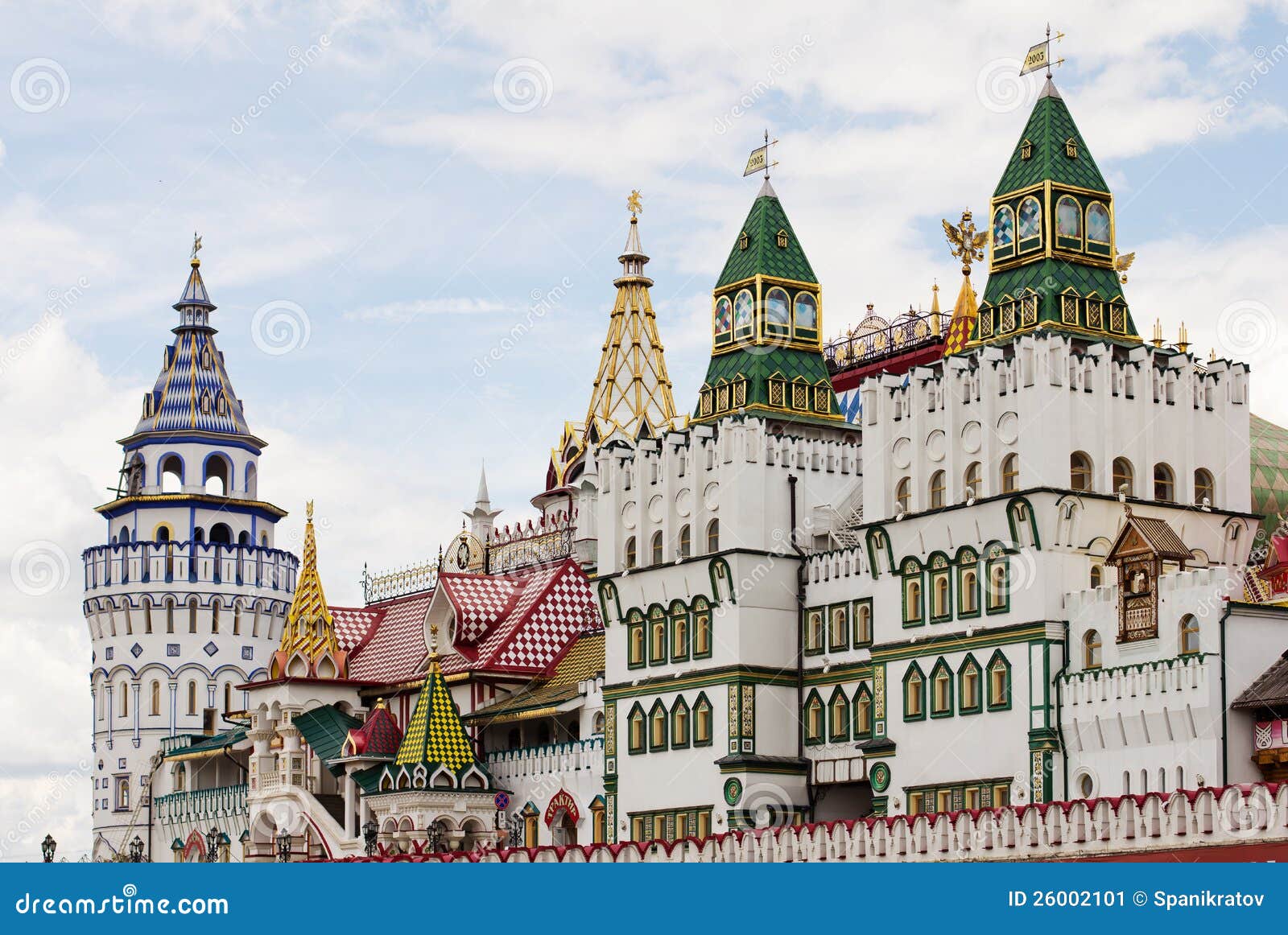 Central Entrance Izmailovo Kremlin Stock Image - Image of tower, canopy ...
