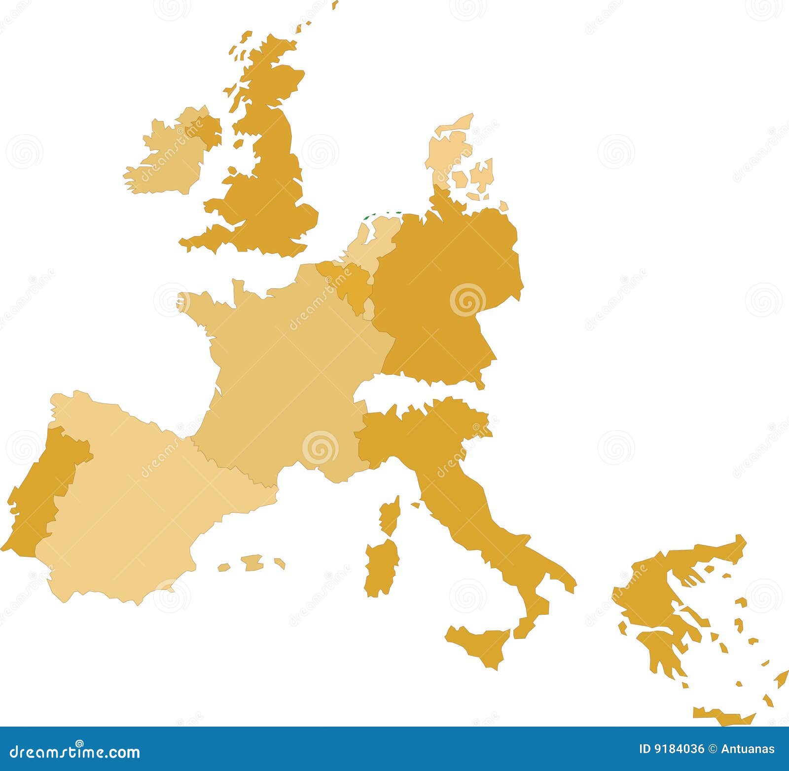 Central Europe Map stock illustration. Illustration of ellipse - 9184036
