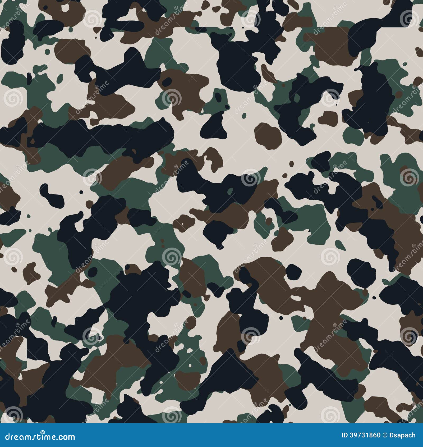 Central Europe Seamless Camo Pattern Stock Vector - Illustration of ...