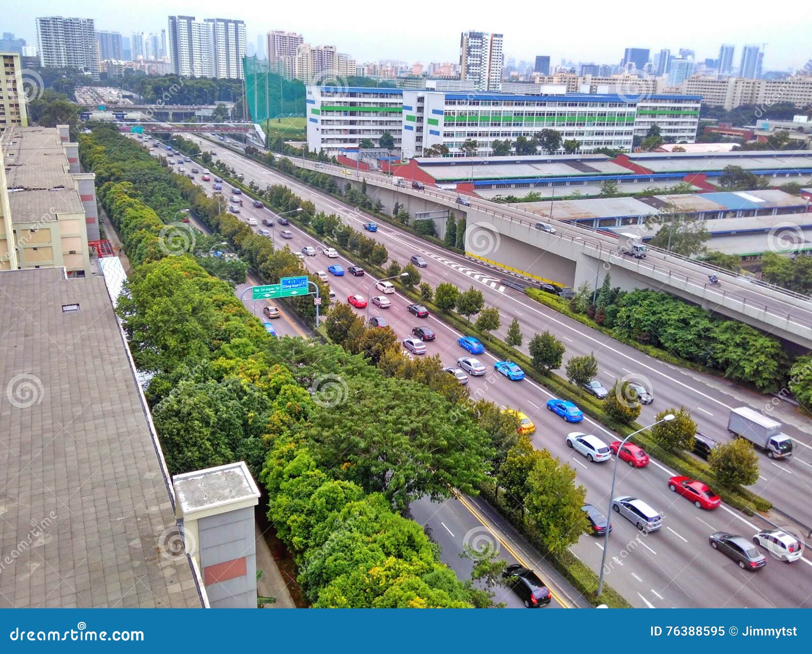 Central Expressway stock image. Image of busy, light - 76388595