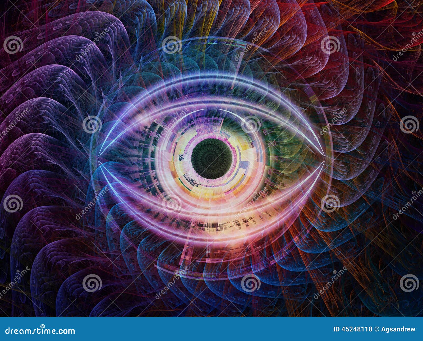 Central Eye stock illustration. Illustration of intelligence - 45248118