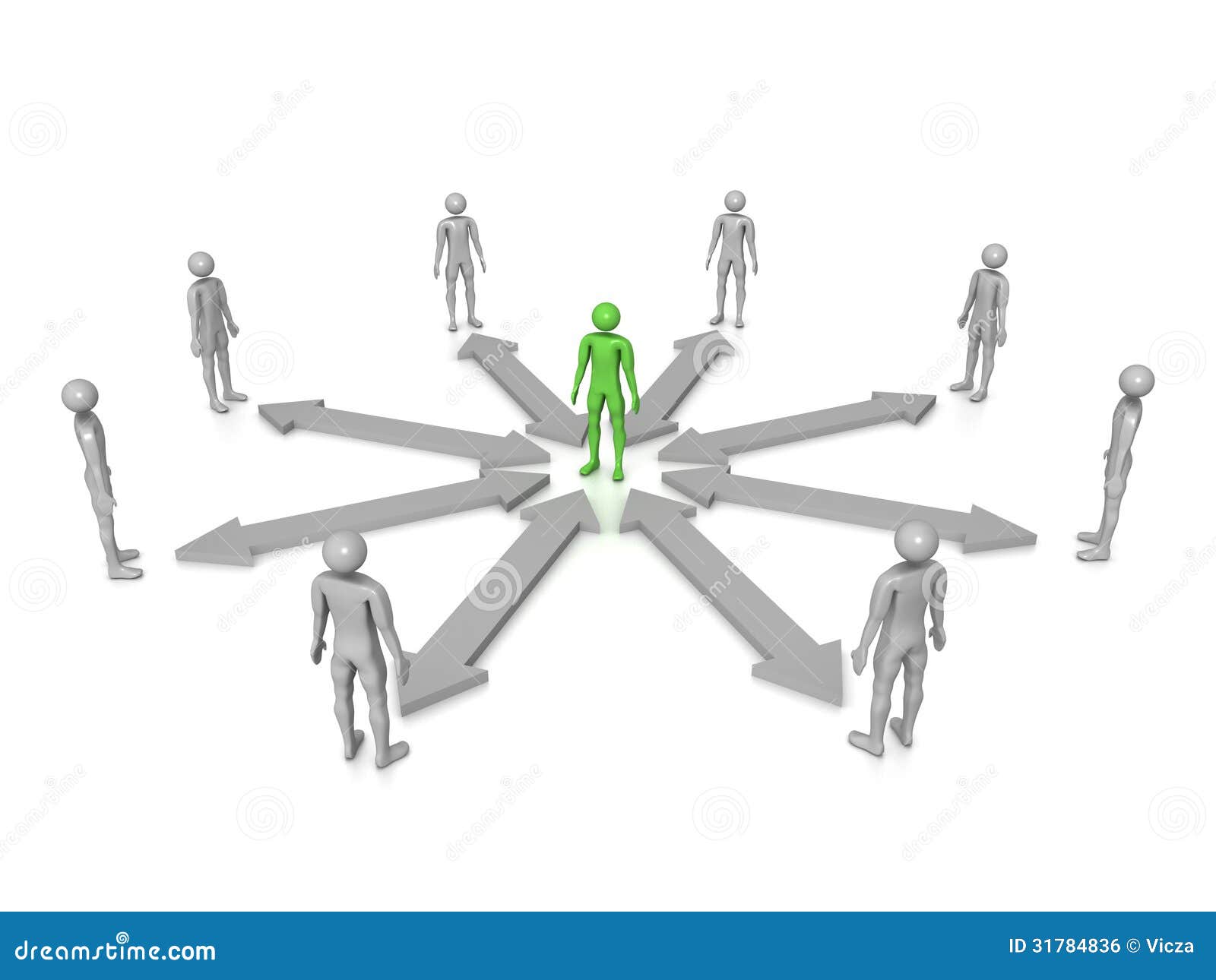 Central figure stock illustration. Illustration of leadership - 31784836