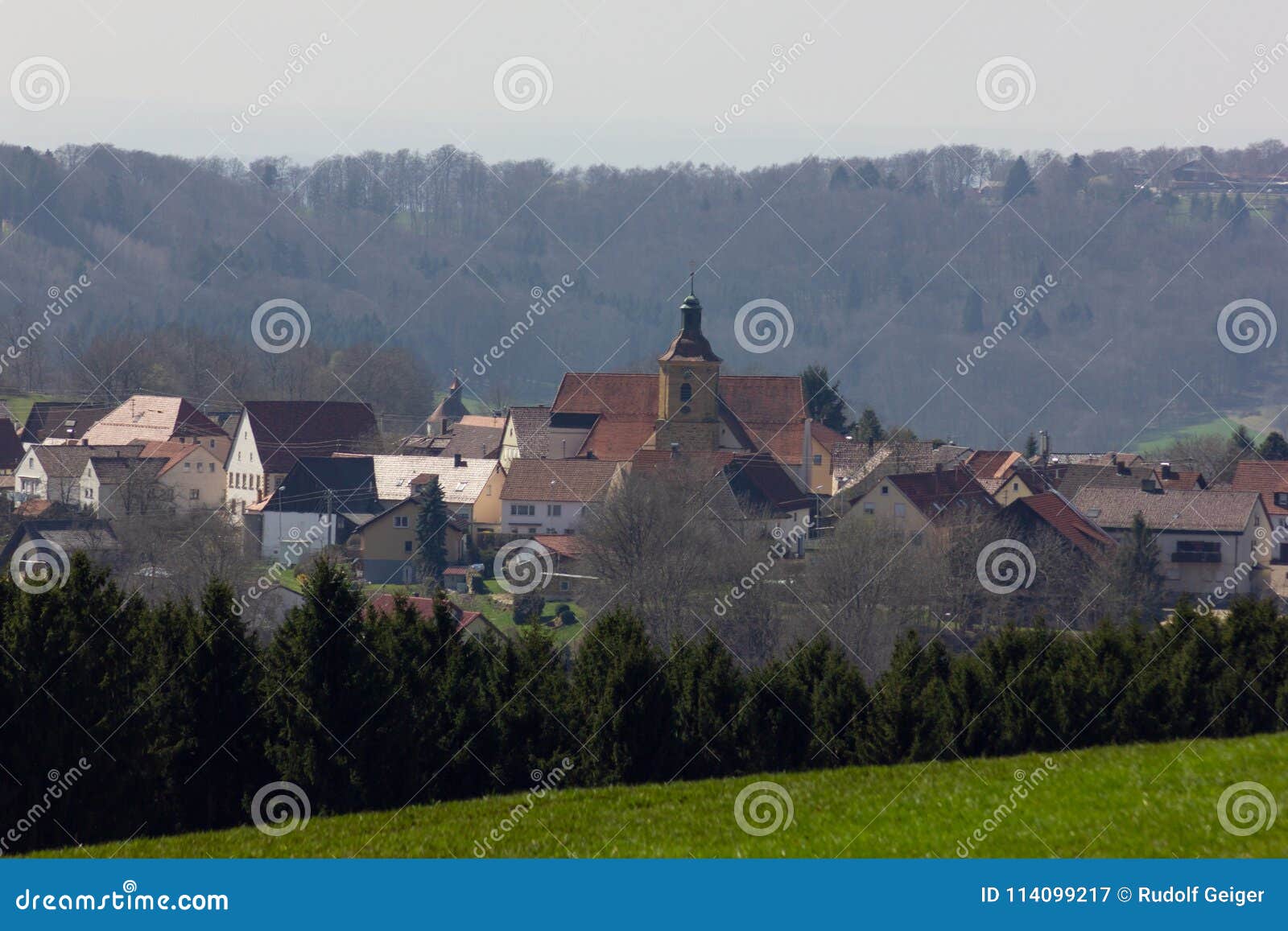 Central German Uplands stock image. Image of countryside - 114099217