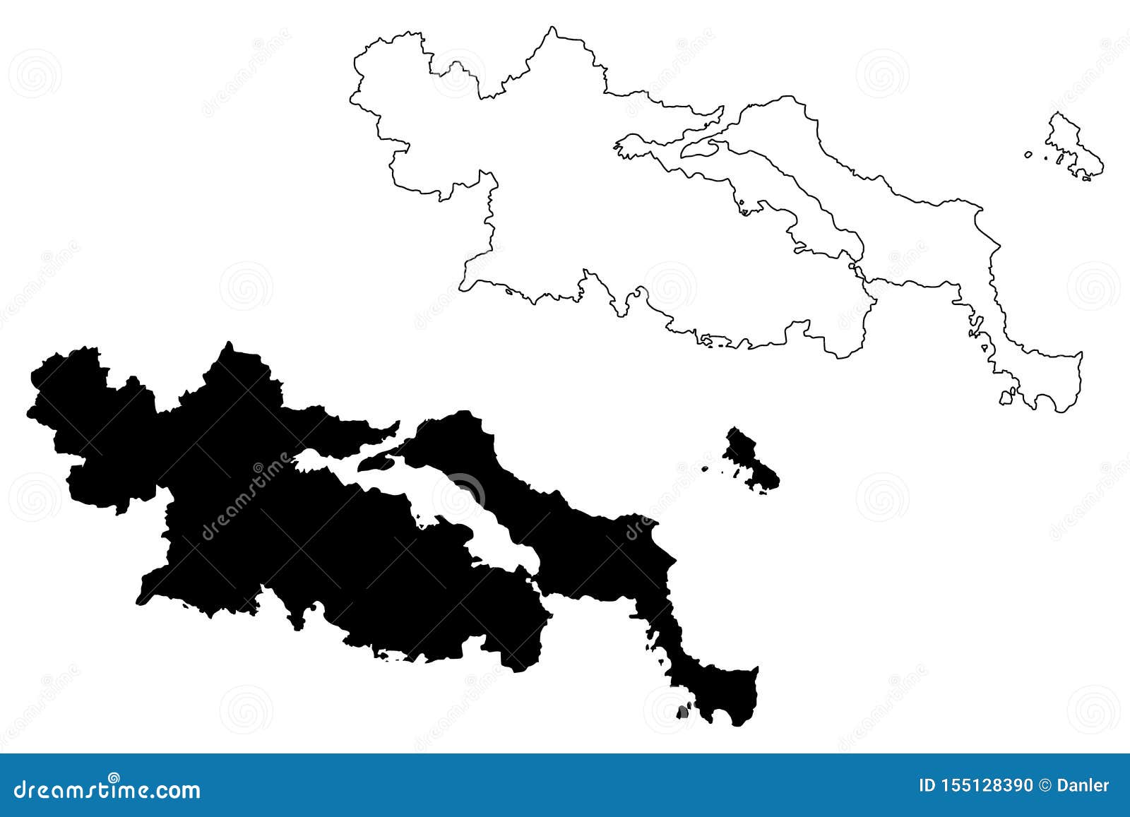 Chalcis Greece City Map In Retro Style In Golden Color. Outline Map ...