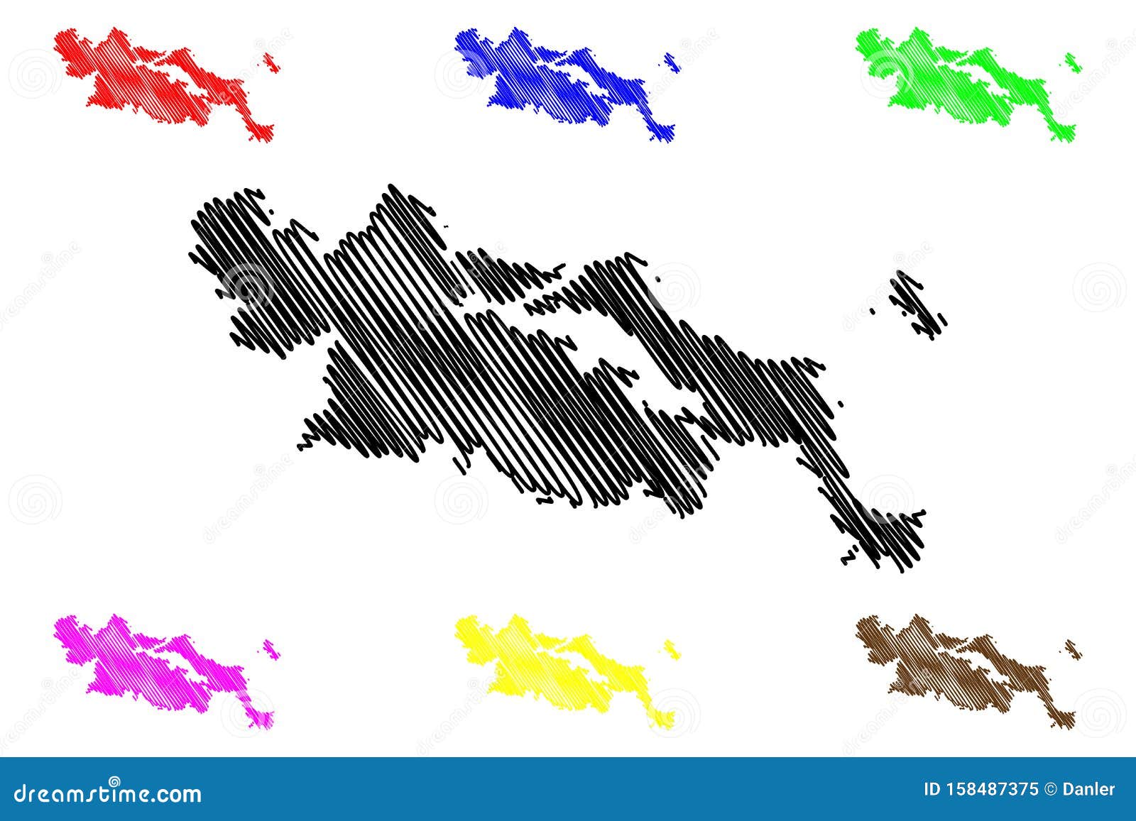 Chalcis Greece City Map In Retro Style In Golden Color. Outline Map ...