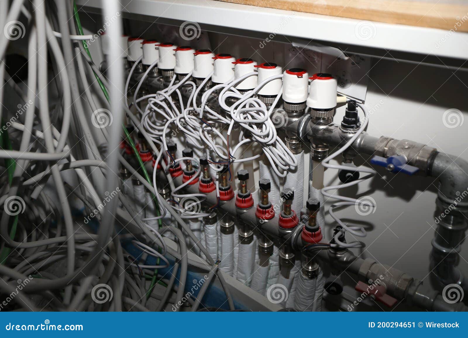 Central Heating Distributor in a House Stock Image - Image of city ...