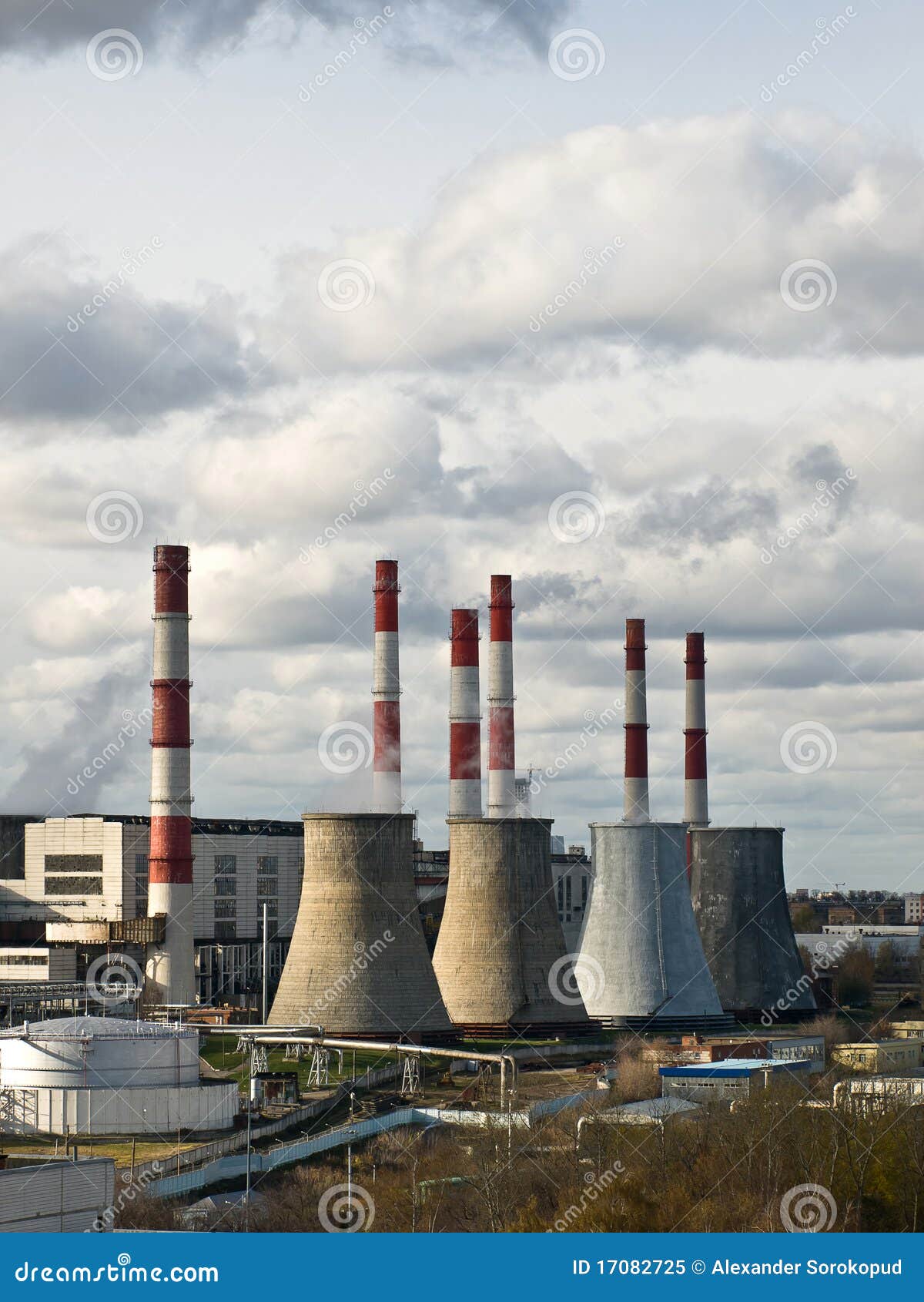 Central Heating Power Plant Stock Image - Image of ecology, engine ...