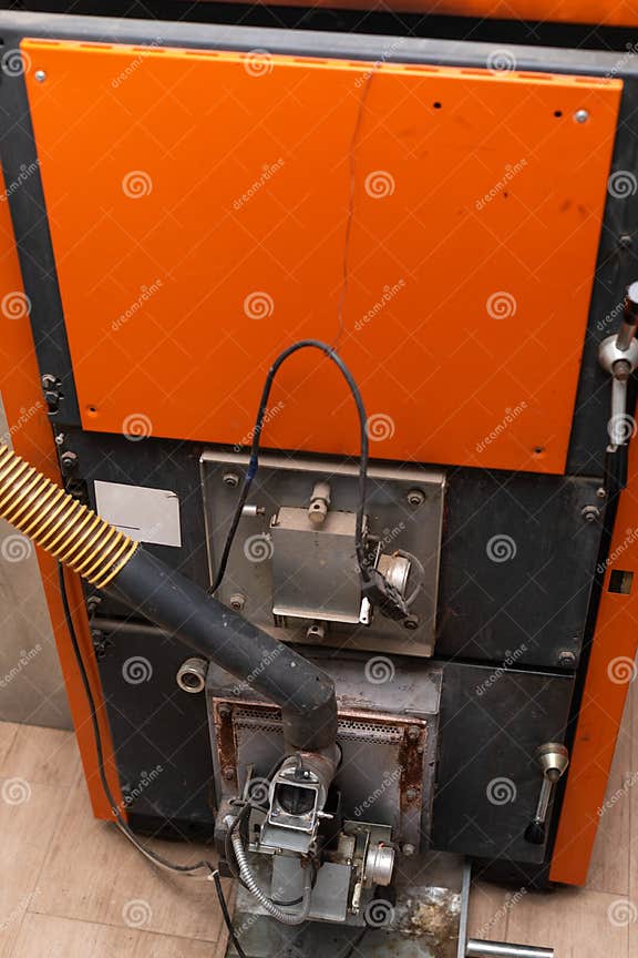 Central heating system stock image. Image of burn, modern - 217944983