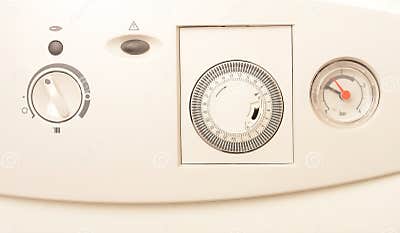 Central heating timer stock photo. Image of central, pressure - 25343178