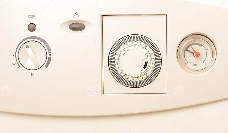 Central heating timer stock photo. Image of central, pressure - 25343178