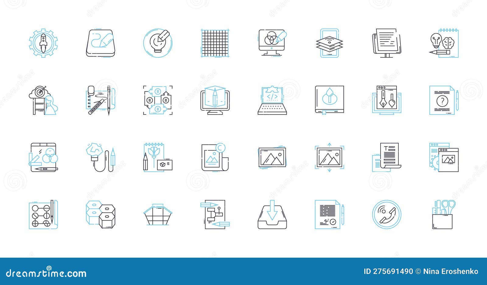 Unification Line Icons Collection. Unity, Integration, Harmony ...