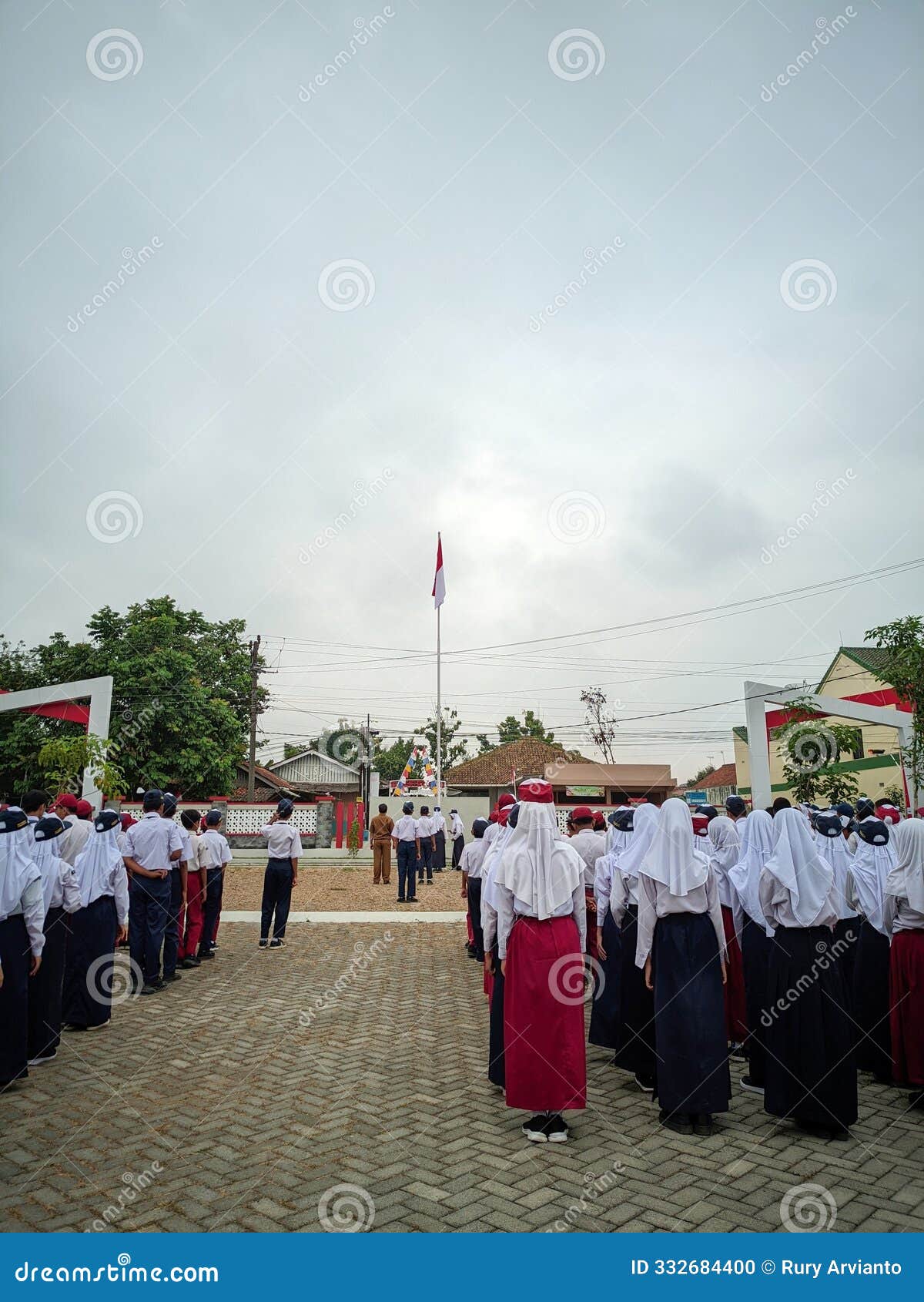Central Java, Indonesia August 26, 2024: Junior High School Students ...