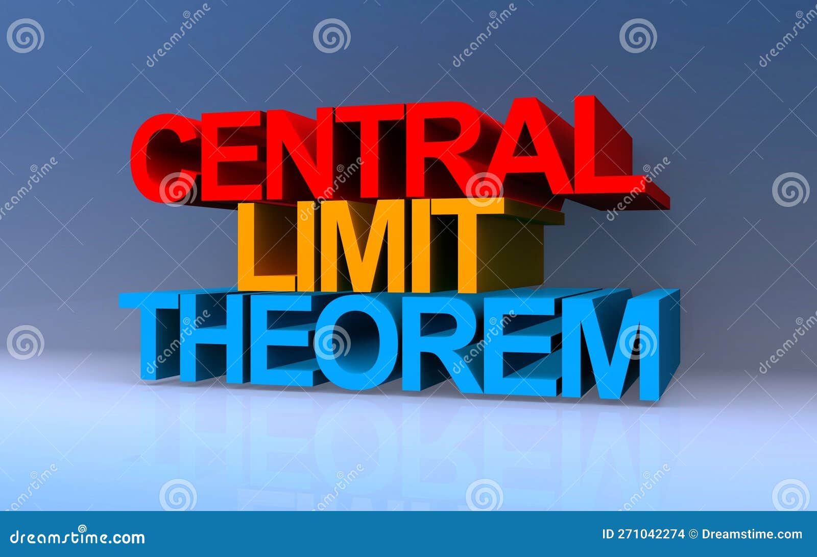 Central Limit Theorem on Blue Stock Illustration - Illustration of wood ...