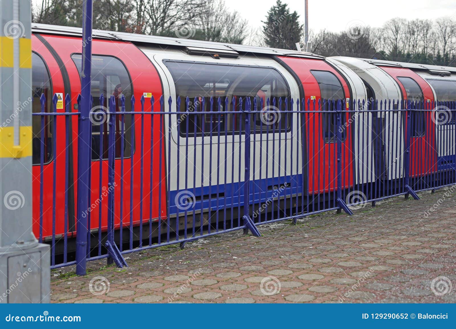 Central Line Train Outside stock photo. Image of united - 129290652