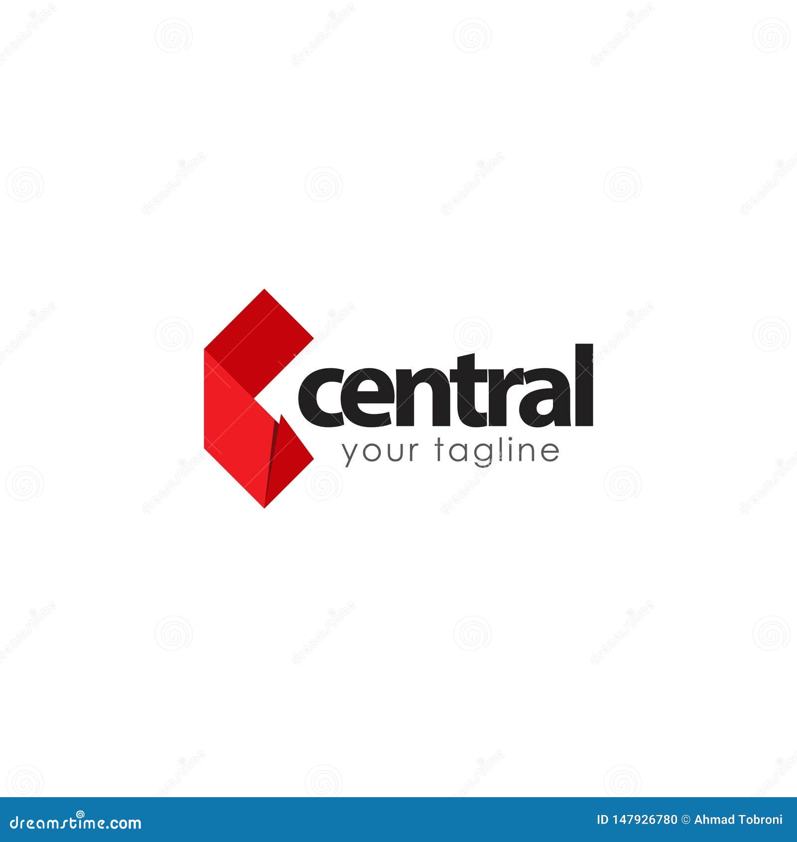 Central Logo Vector Template Design Illustration Stock Vector ...