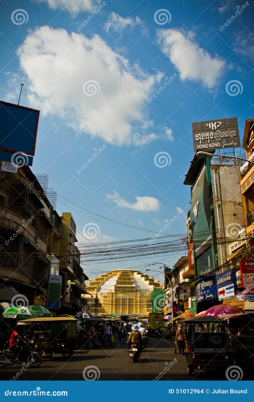 The Central Market in Phnom Phen, Cambodia Editorial Stock Image ...