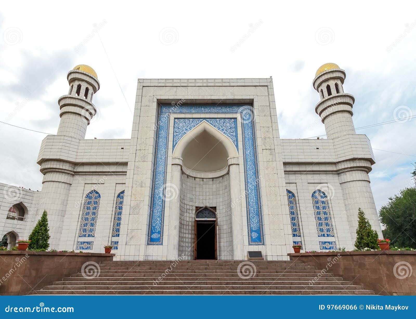 Central Mosque of Almaty. Almaty, Kazakhstan Stock Photo - Image of ...