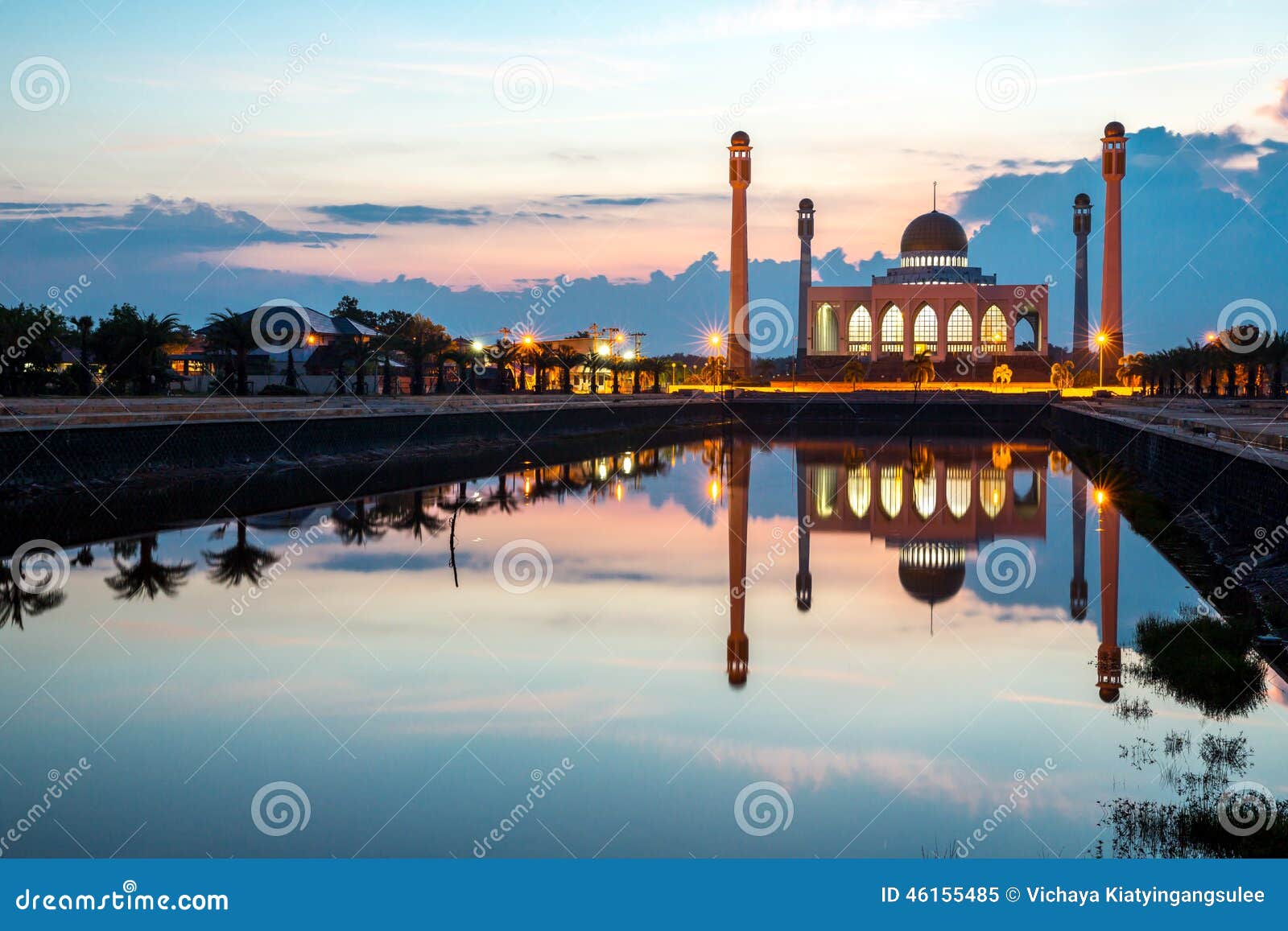 Central Mosque Songkhla Thailand Stock Image - Image of landscape ...