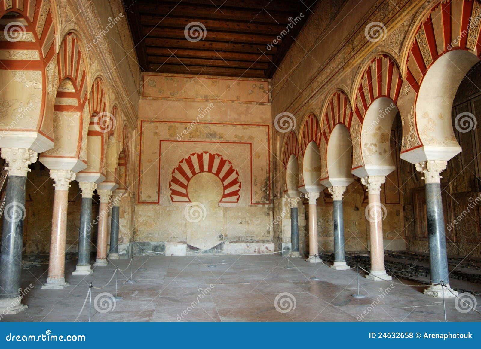 Central Nave, Medina Azahara, Spain. Stock Photo - Image of colorful ...