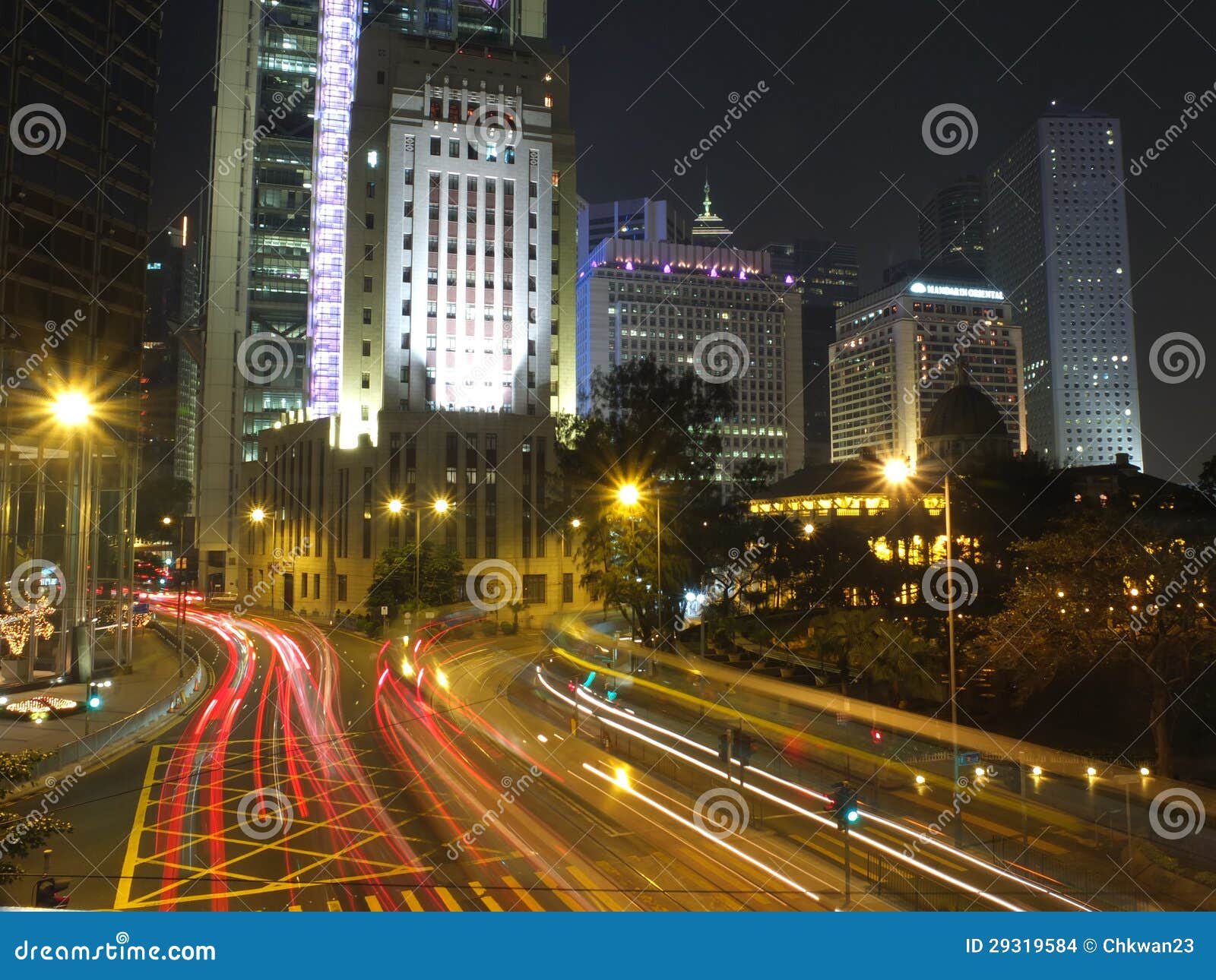 Central Night Scene, Hong Kong Stock Photo - Image of beautiful, city ...