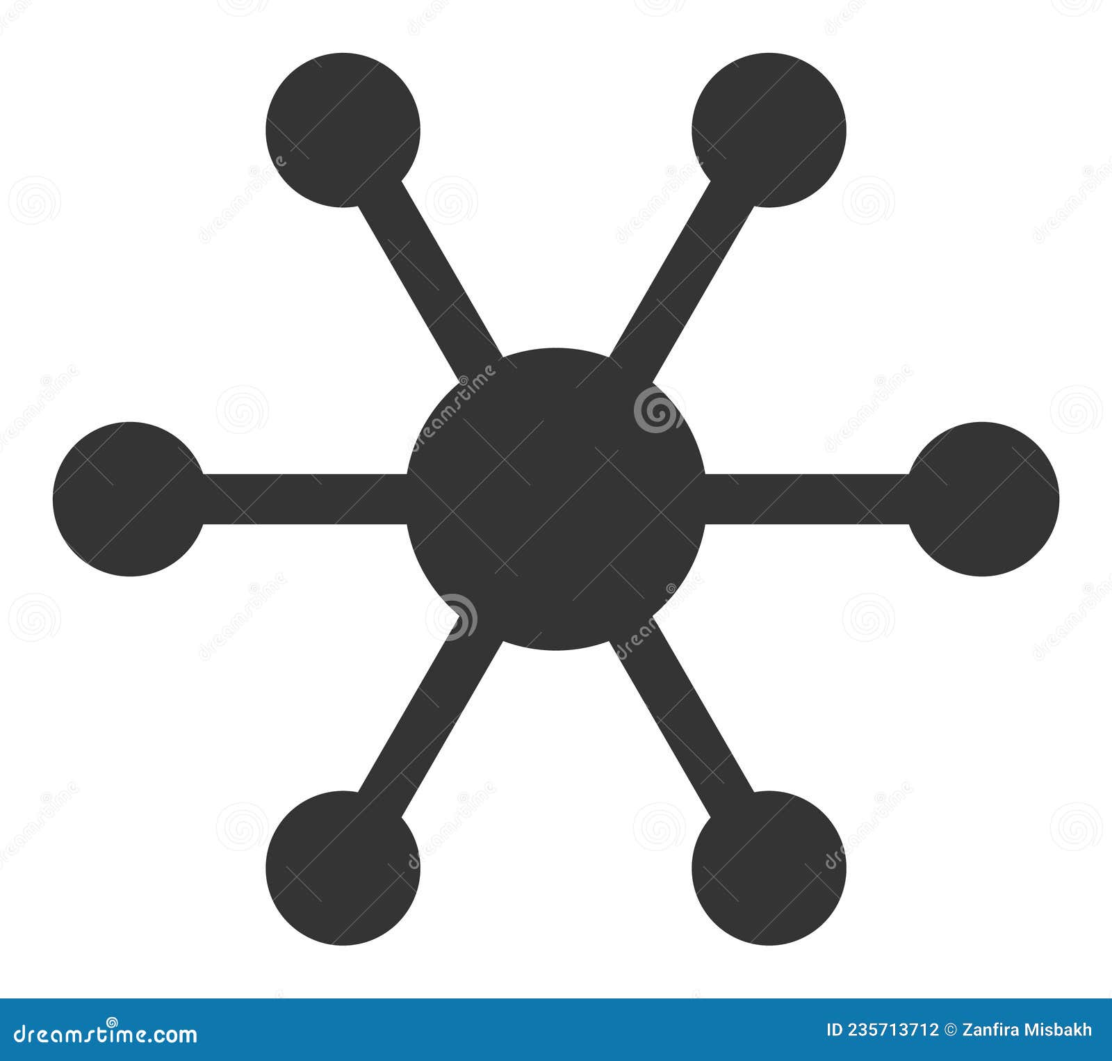 Central Node Raster Icon Illustration Stock Illustration - Illustration ...