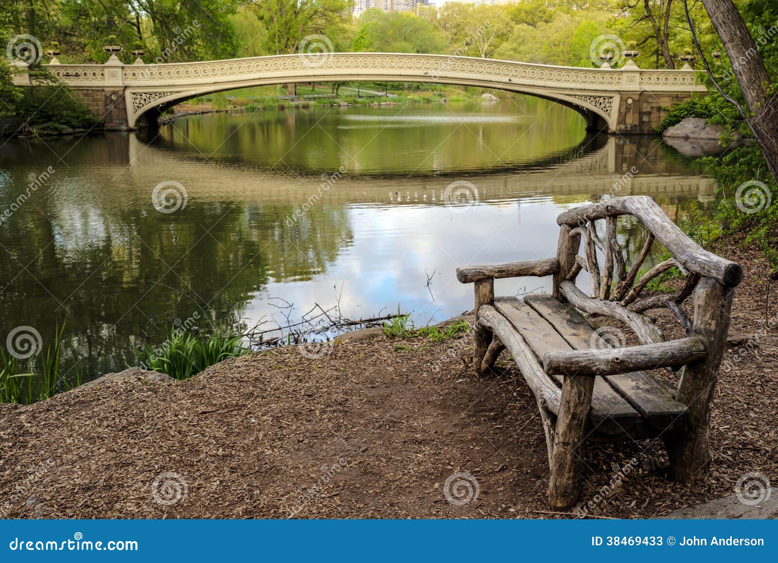 Central Park, New York City Bow Bridge Stock Image - Image of manhattan ...
