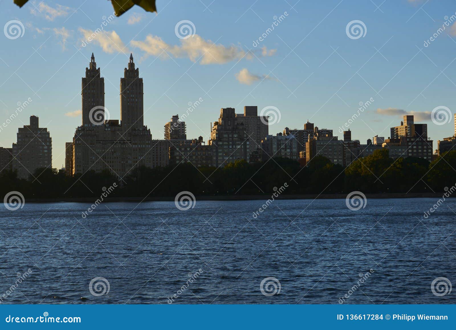 Central Park Sea with a Sunset Stock Photo - Image of nature, holiday ...