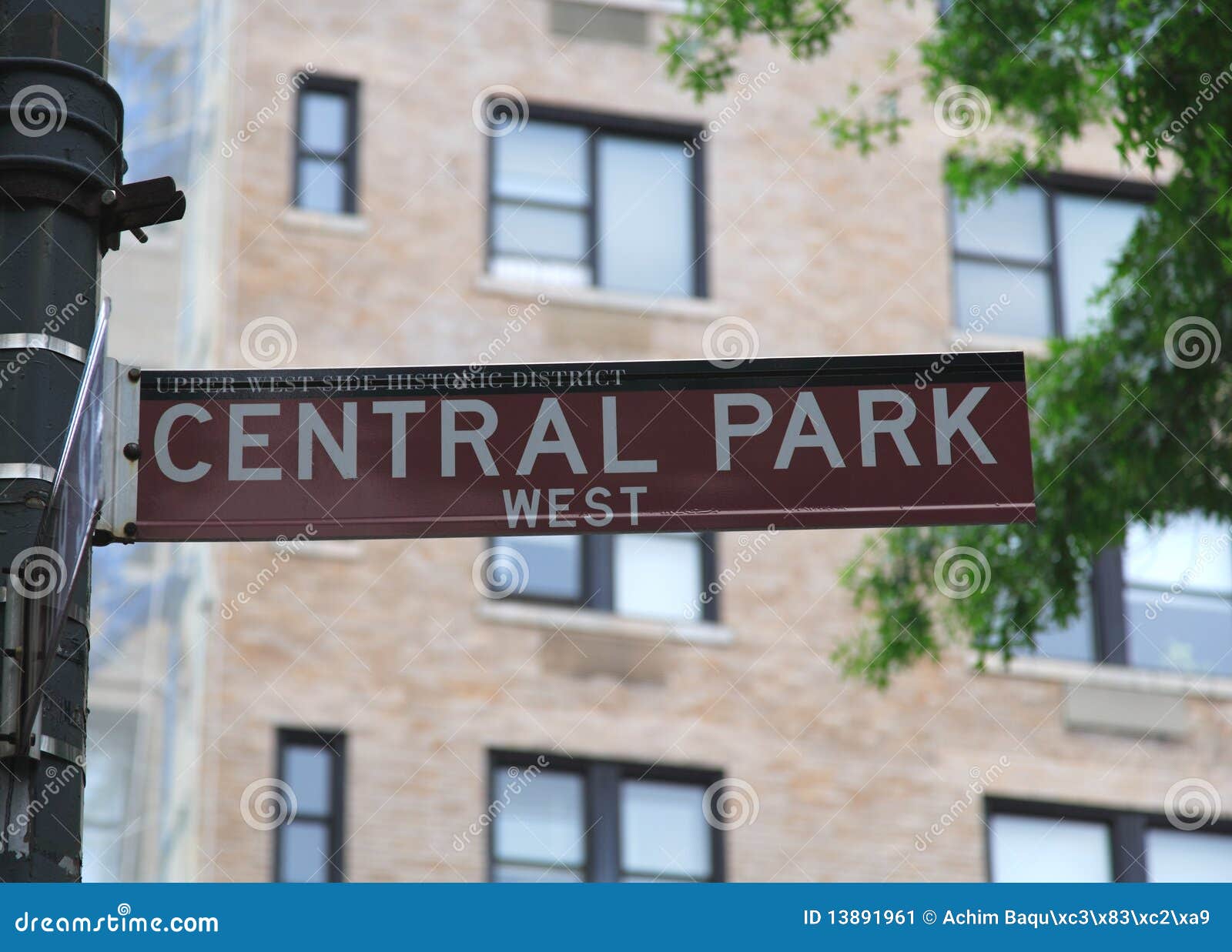 Central Park Sign stock image. Image of america, park - 13891961