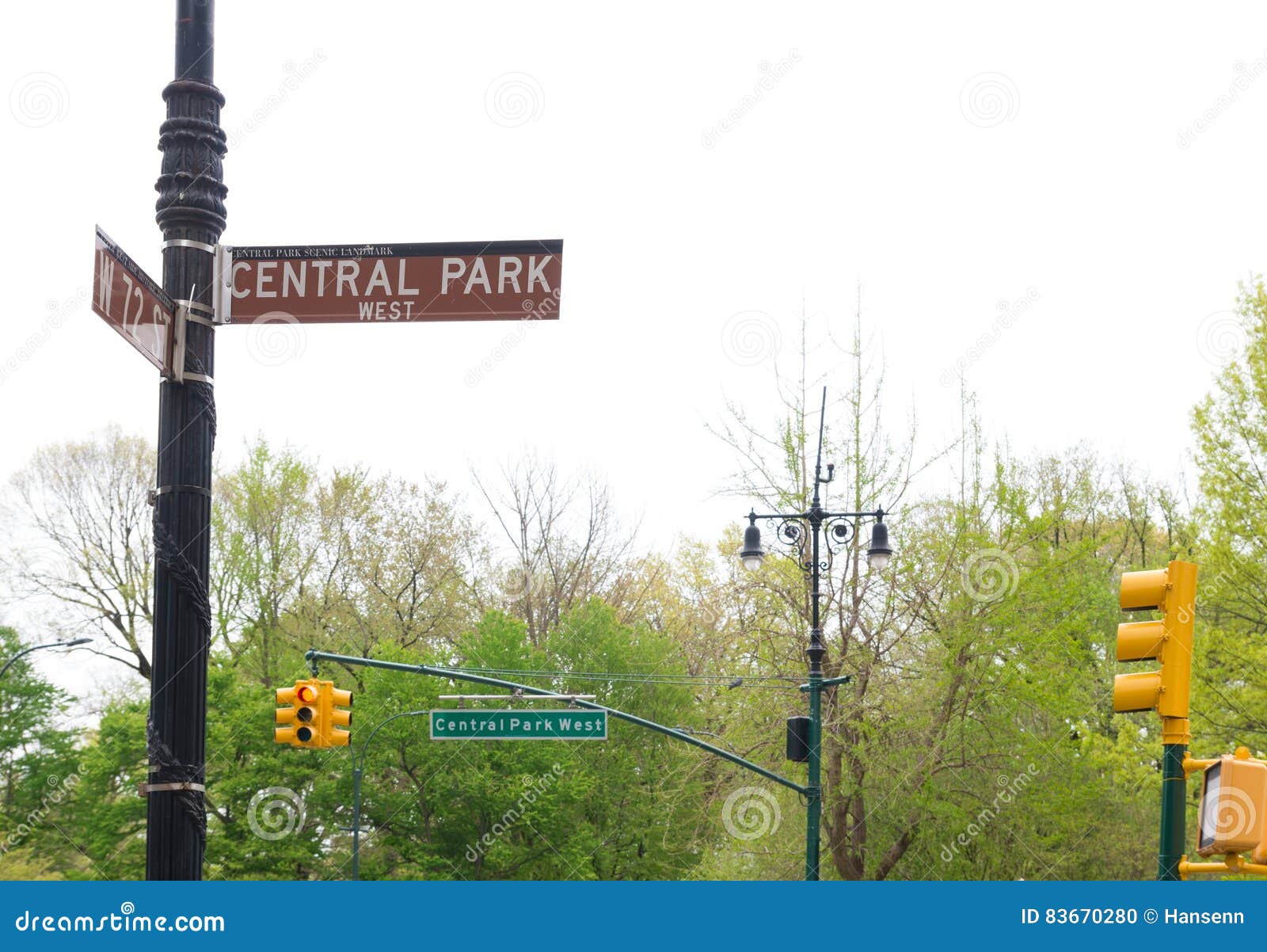 Central park sign stock photo. Image of park, united - 83670280