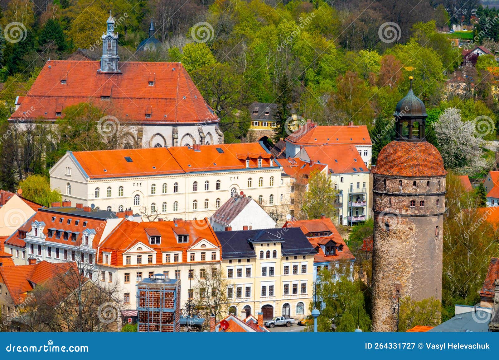 Central Part of the Goerlitz View of 14th Century Reichenbach Tower ...